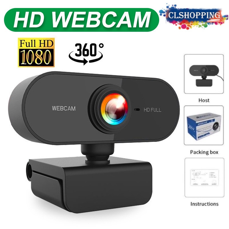 Webcam 1080P Full HD Web Camera USB Cắm Web Cam | Shopee Việt Nam