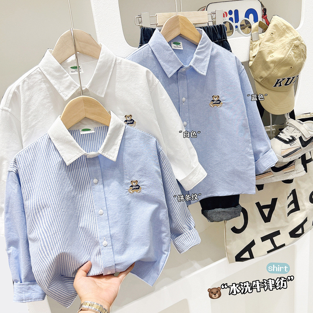 Áo sơ mi dài tay KACADY, áo sơmi dài tay KACADY ngực gấu bear | Shopee ...