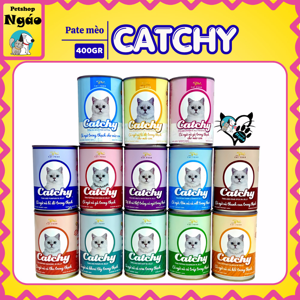 Pate thức ăn cho mèo Pate Catchy 400gr __ | Shopee Việt Nam