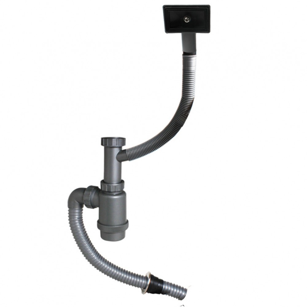 【NEW】Durable Kitchen Sink Drain Pipe Fittings with Overflow and Anti ...