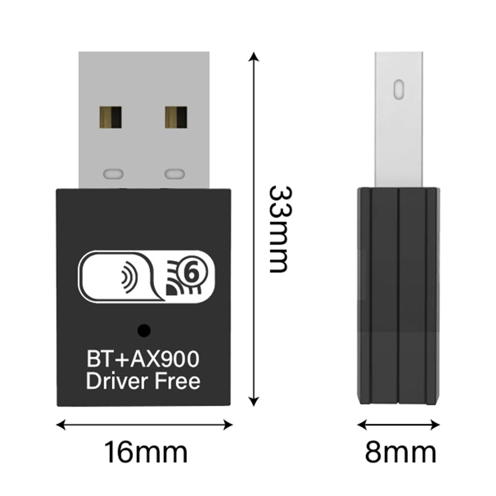[voguest.vn] Bộ chuyển đổi WiFi USB BT5.4 Card mạng không dây băng tần kép 2.4G & 5G Bộ phát ...