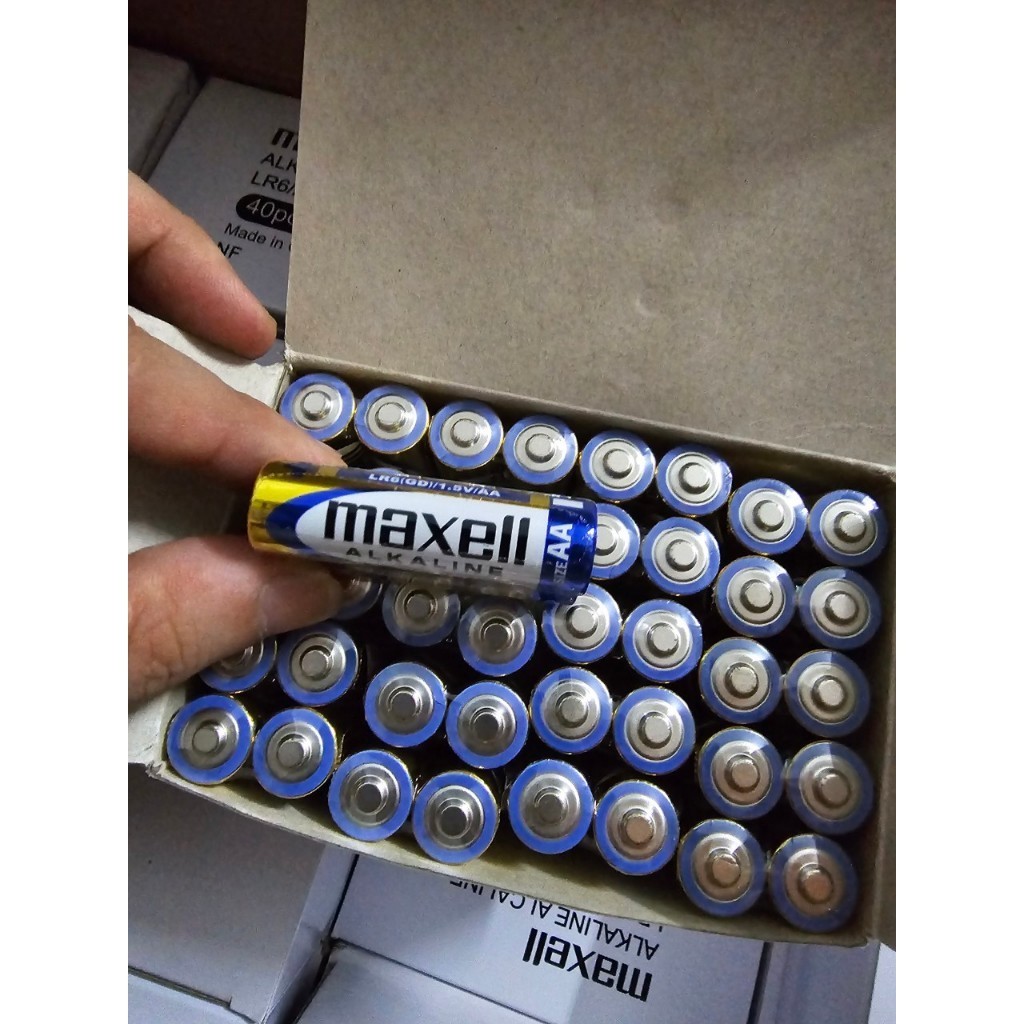 PIN AA MAXELL ALKALINE 1,5V CHÍNH HÃNG - HỘP 40 VIÊN - DUNG LƯỢNG CAO ...
