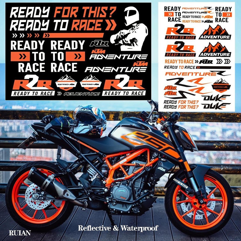 Dành Cho Xe Máy KTM R2R Sửa Đổi Thân Xe Máy Miếng Dán Mũ Bảo Hiểm Đề ...