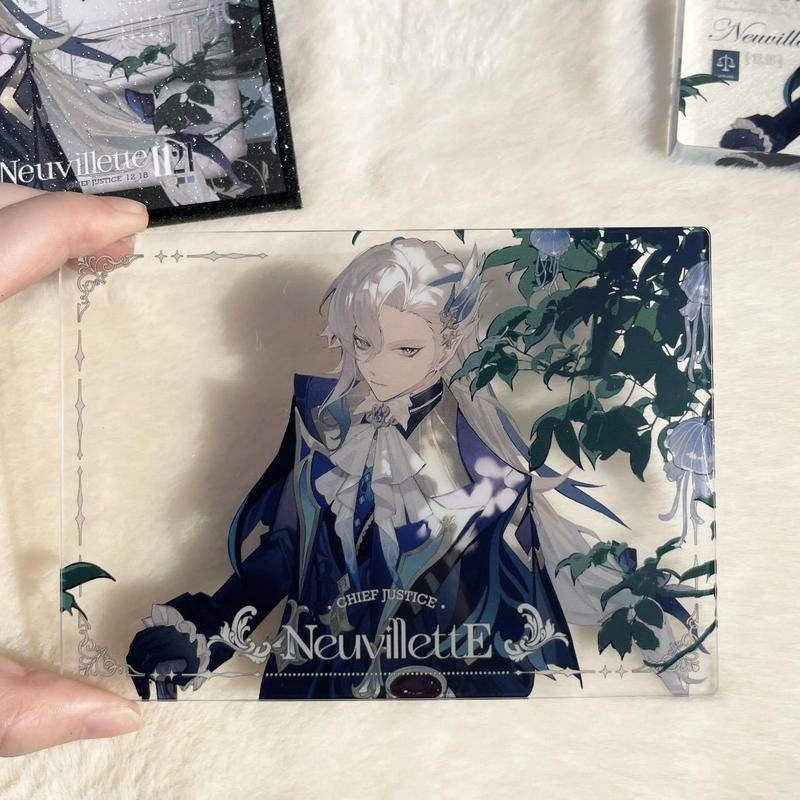 Genshin Impact Neuvillette Acrylic Photocard - Thẻ Trong Suốt Chất ...