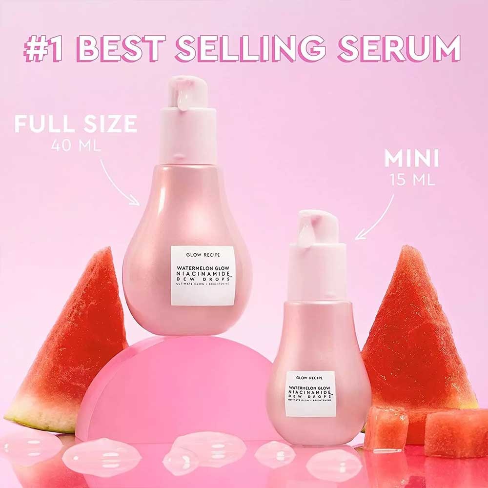 GLOW RECIPE Watermelon Glow Niacinamide Dew Drops Face Serum 40ml ...
