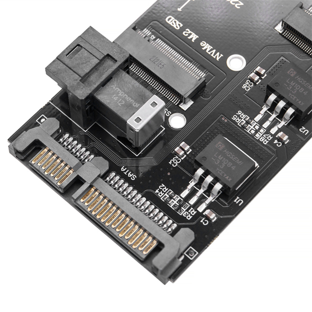 SFF-8643 Sang M.2 U2 Kit NGFF M-Key Sang Slimline SAS NVME PCIe SATA SSD Adapter | Shopee Việt Nam