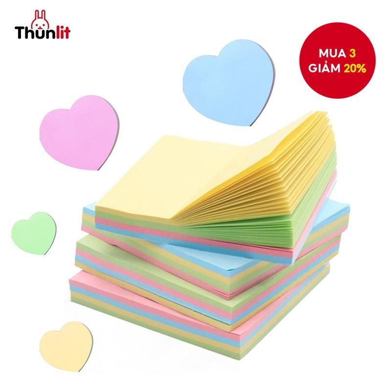 Thunlit Sti cky Notes 100 tờ 4 màu Trái tim vuông Ins Style Post-it ...