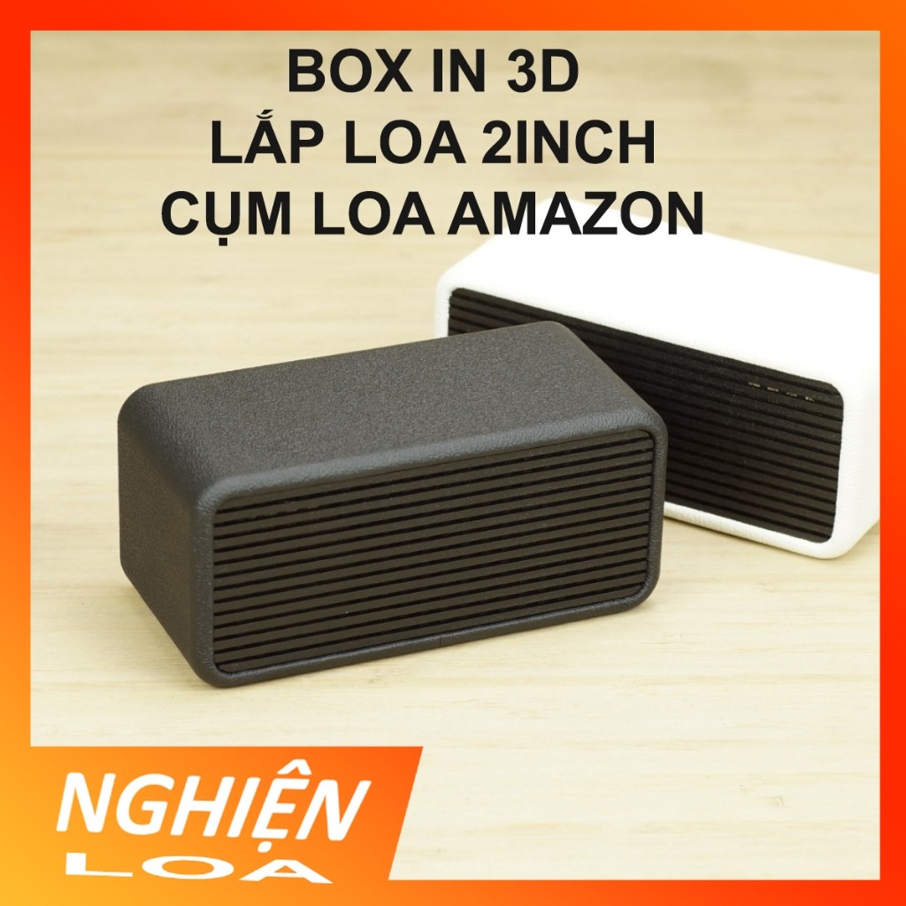 [NGHIỆN LOA] Box loa mini bọc da in 3D 172x78x83mm ghép loa 2inch cụm ...
