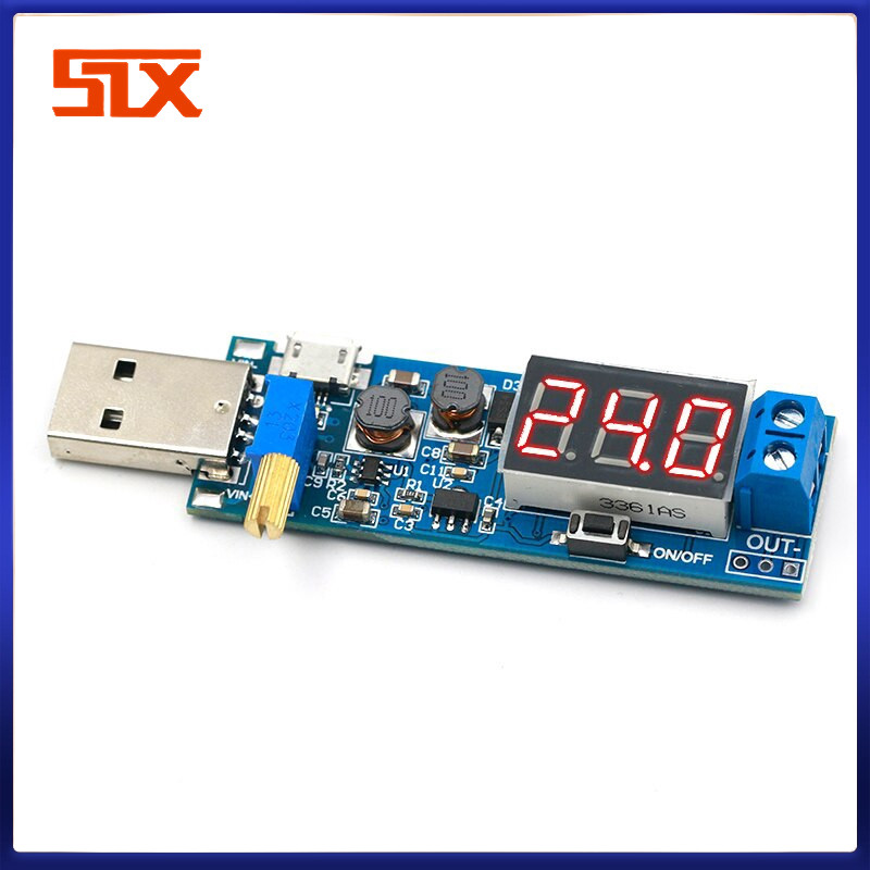 Dc-dc 5V sang 3,5v / 12v USB bước lên / bước xuống mô-đun nguồn có thể điều chỉnh đầu ra bộ ...