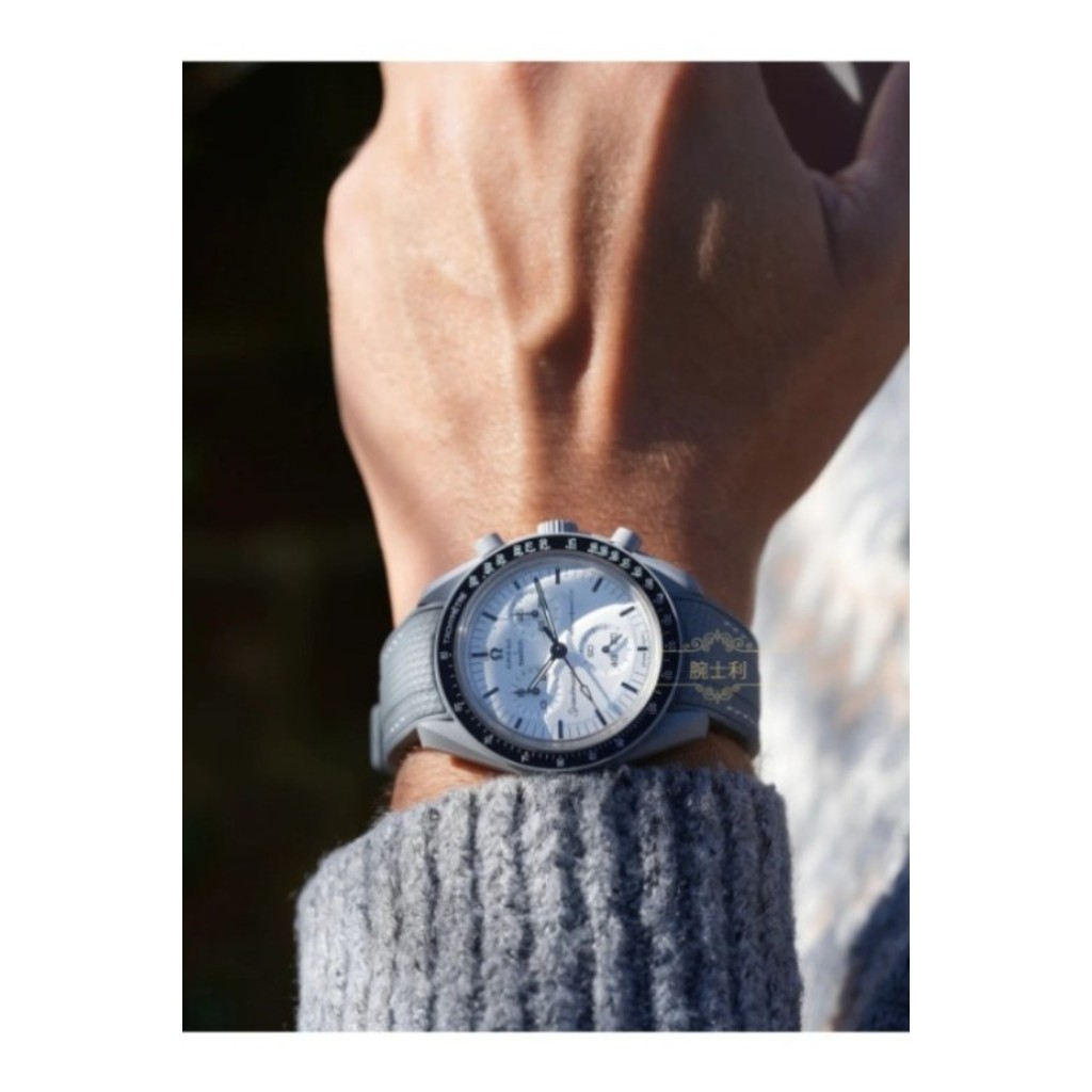 Thích ứng với dây đeo đồng thương hiệu Swatch Omega 1965 Earth-Pink ...
