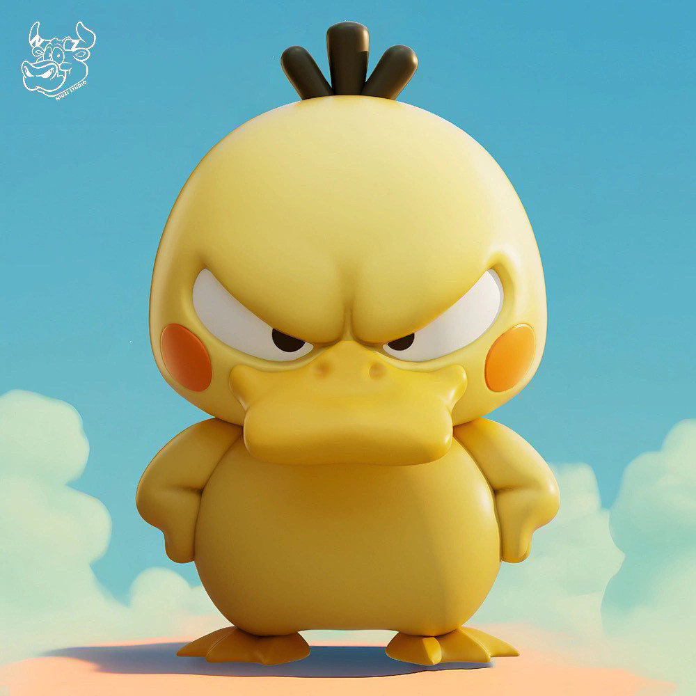 【Giao hàng nhanh】Siêu Xayda Shada keru vịt shalu Psyduck thủy triều ...