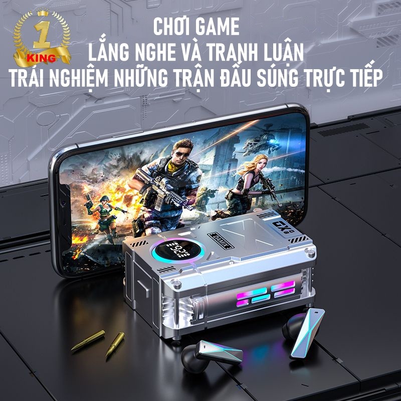 Tai nghe khoa học viễn tưởng DX-08,chất lượng âm thanh Hifi độ trễ thấp 3000mah,Có thể được tính ...