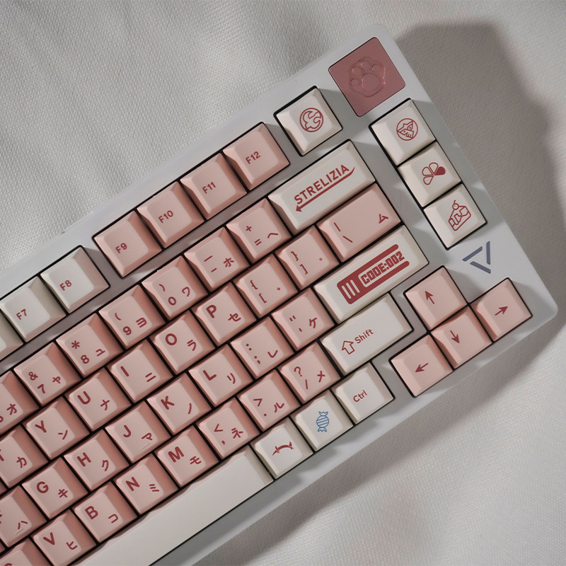 Keycaps Nhật Bản màu hồng PBT Cherry Profile cho MX Switch Bàn phím cơ ...