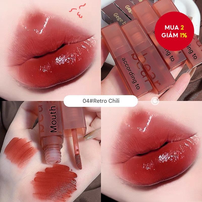 Gegebear Velvet Matte Liquid Lipstick Non-Stick Cup Formula Ultra-Matte ...