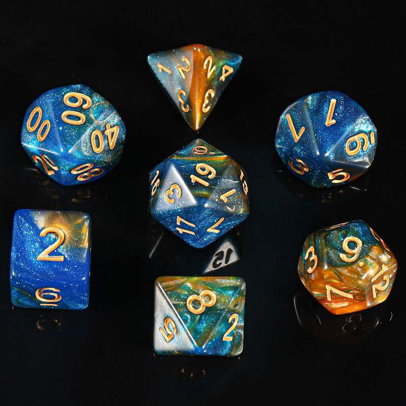 Star Sky new multi-sided dice digital dice running group table game ...