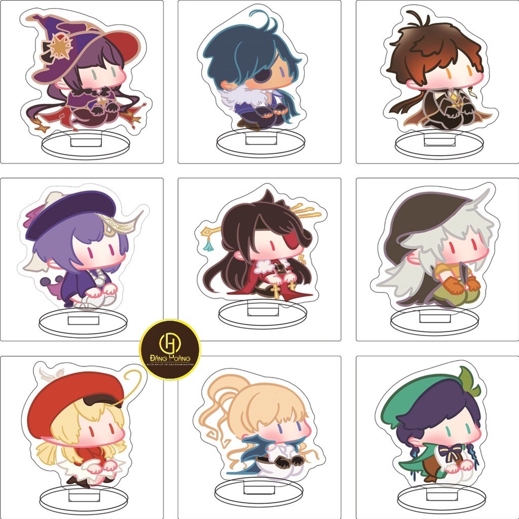 ( NGỒI ) Mô hình MINI GENSHIN IMPACT Standee game anime chibi mica ...