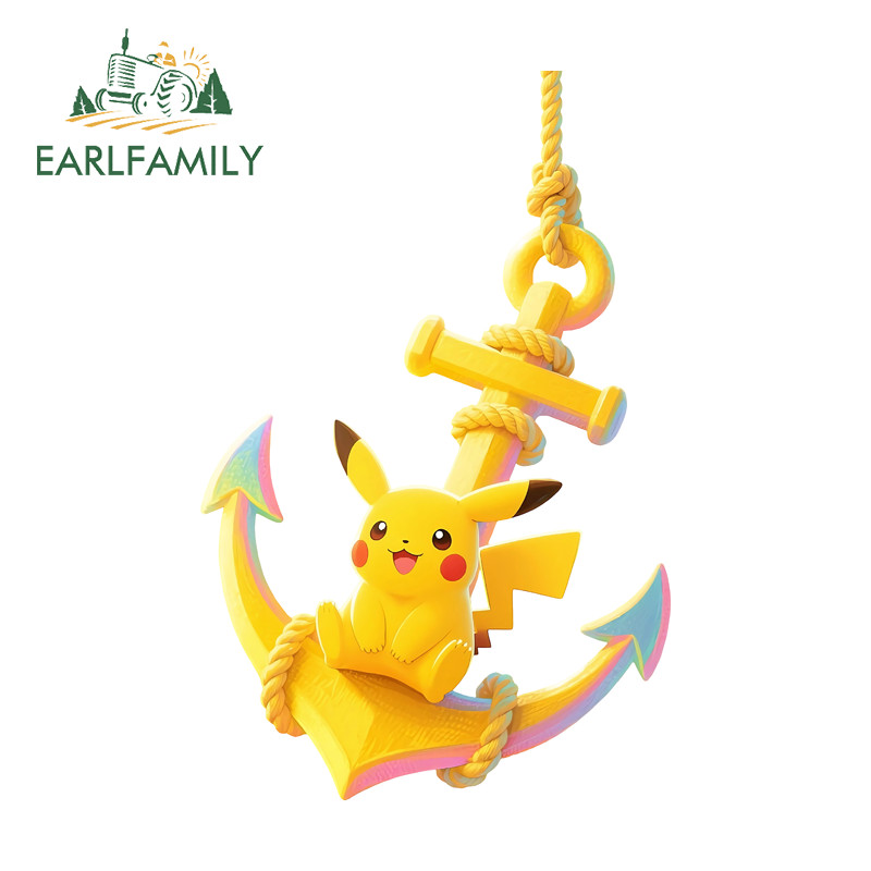 EARLFAMILY Pikachu với Ship Neo Xe Dán Chống Thấm Nước Tắc Xước Vinyl ...