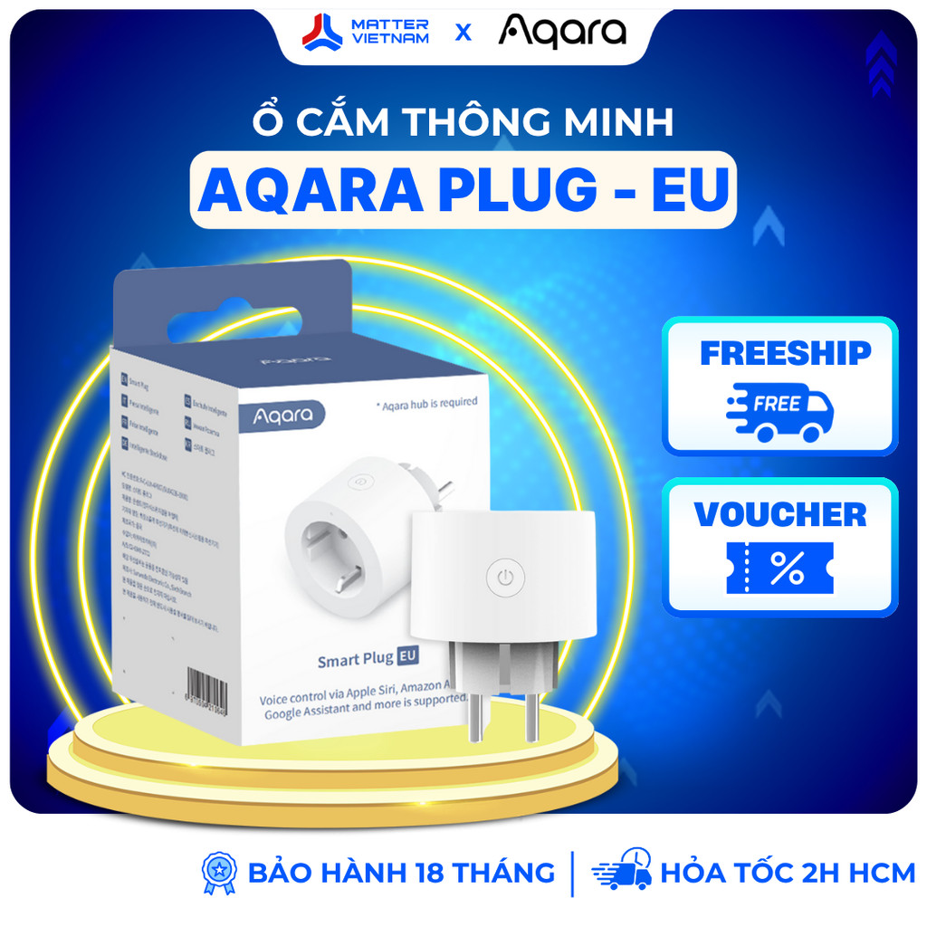 Ổ Cắm Thông Minh Aqara Smart Plug Zigbee - Chuẩn US Chân Tròn, Apple Homekit - Bản Quốc Tế SP ...