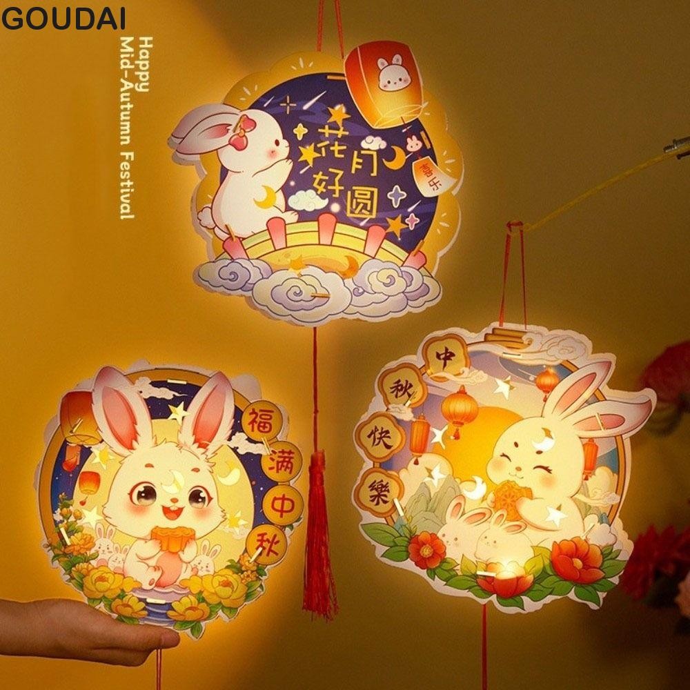GOUDAI Đèn lồng thỏ GOUDAI, Đèn lồng lễ hội trung thu phát sáng, Đèn ...