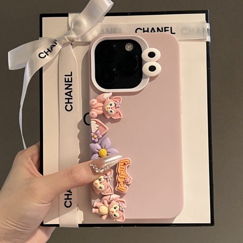 [Chất lượng cao] Vỏ điện thoại silicon lỏng Linabelle lập thể 3D màu ...