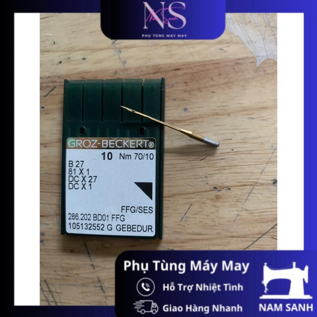 Kim DCx1 GB máy may vắt sổ Groz Beckert chịu nhiệt số 10 vĩ 10 cây ...
