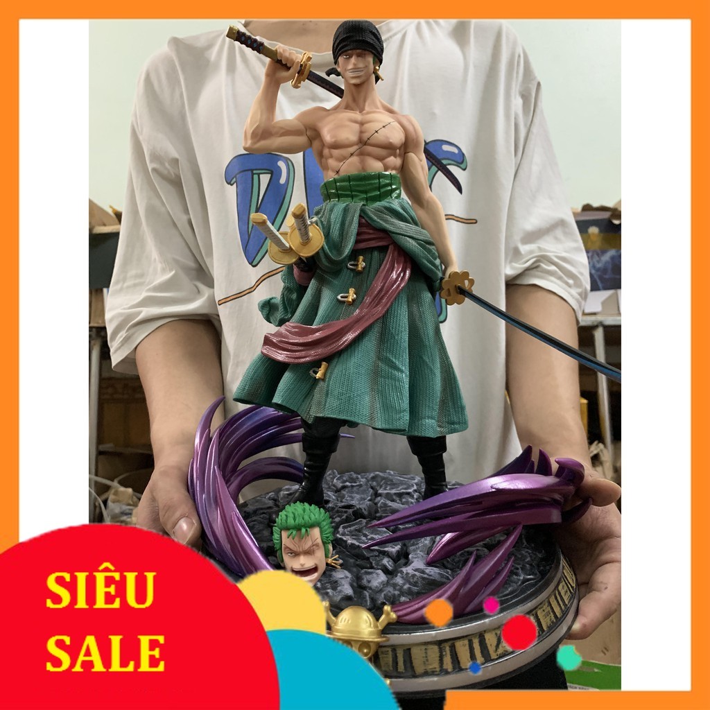 (Rẻ Nhất Shopee) (Có sẵn - 37) Mô hình Zoro One Piece siêu to cực nét ...