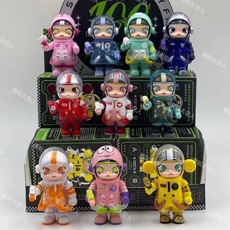 Blind Box 1Pc Bubble Mega Space Molly100% Anniversary Series Matt ...