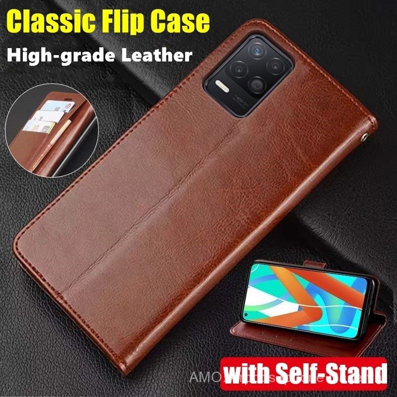 Dành cho Oppo A54 4G cph2239 Ốp da thật Ví cổ điển Ốp bảo vệ lật gập ...