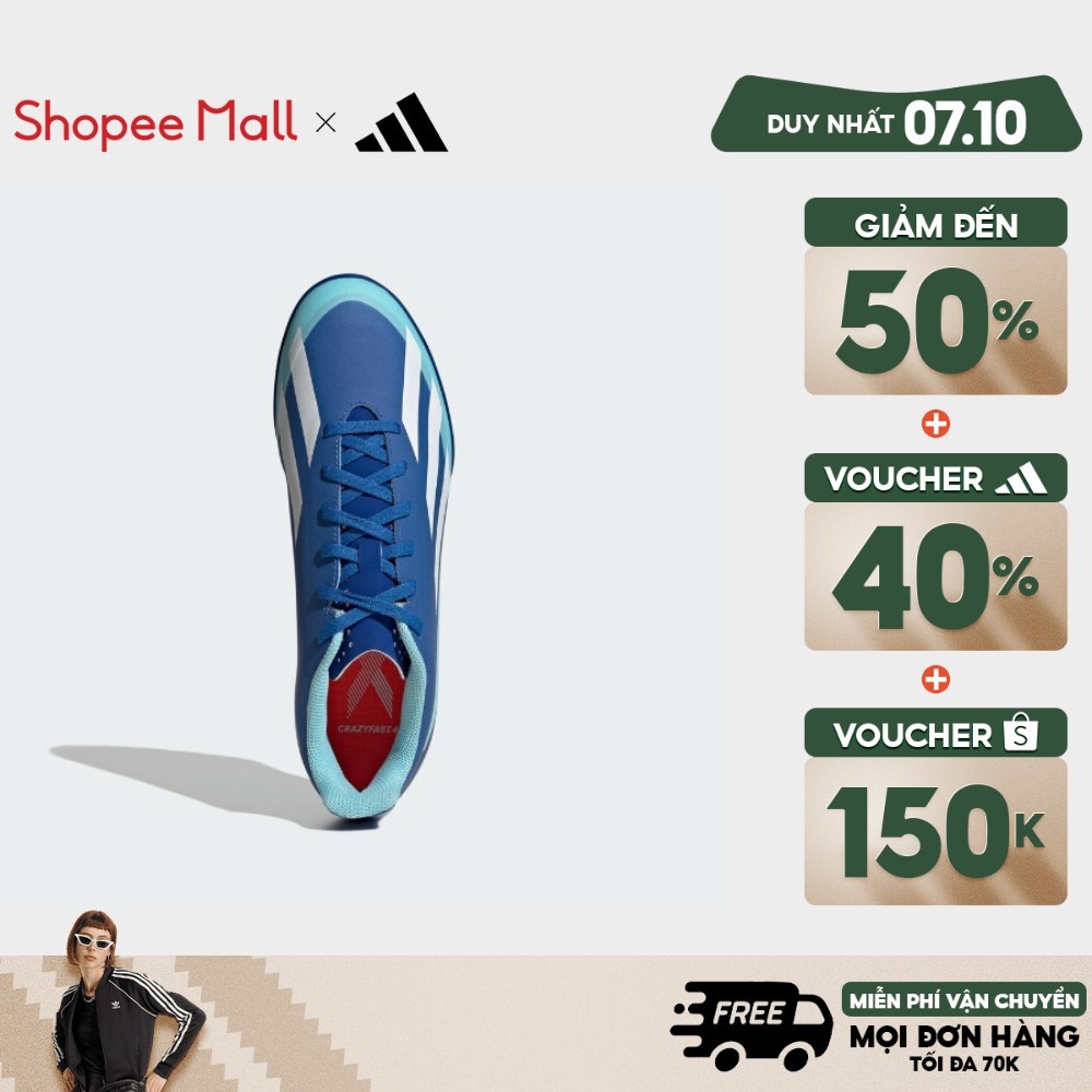 adidas Bóng đá X CRAZYFAST.4 TF Unisex Màu xanh da trời IE1576 | Shopee ...