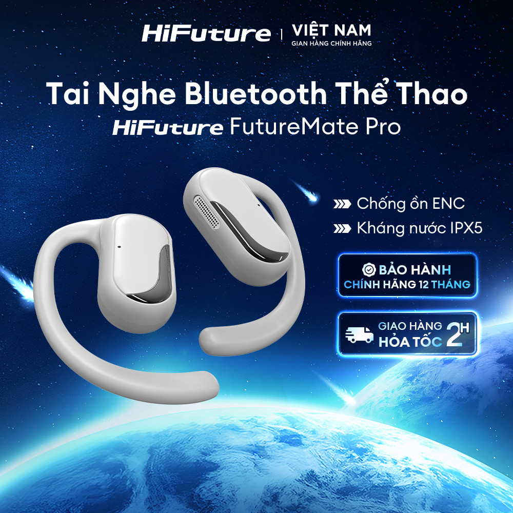 Tai nghe bluetooth 5.2 thể thao FutureMate Pro ENC TWS 4 Mics | Kháng nước, bụi IPX5 | Chính ...