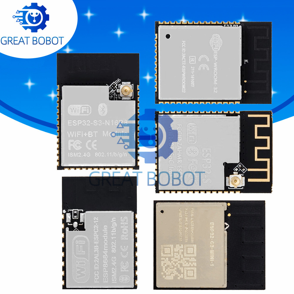 Mô-đun không dây ESP32 ESP-32 ESP32-S ESP-WROOM-32 ESP-32S ESP32-C2 ESPC2-12 ESP32-S3-N16R8 WiFi ...