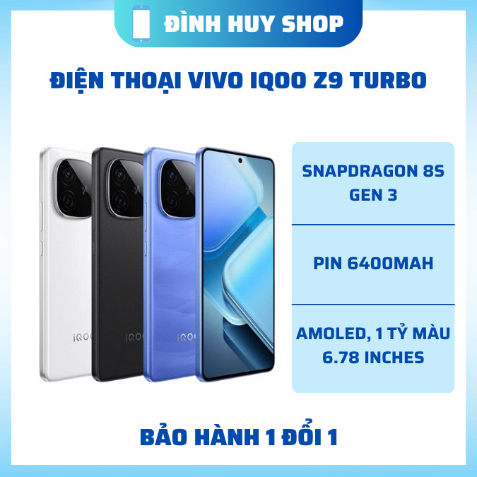Điện Thoại Vivo iQOO Z9 Turbo 5G - Snapdragon 8s Gen 3 - BH 1 Đổi 1 - Đình Huy Shop | Shopee ...