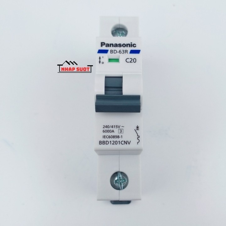 Aptomat át cài đơn Panasonic MCB tép 16A 20A 25A 32A 40A 50A 63A | Shopee Việt Nam