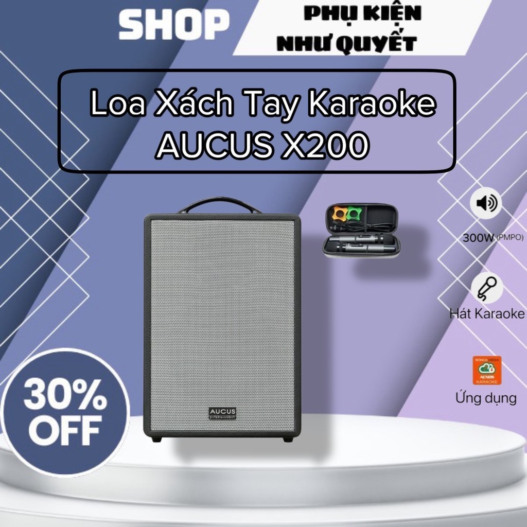 Dàn Loa karaoke di động ACNOS AUCUS X200 - 300W hàng chính hãng - bảo ...