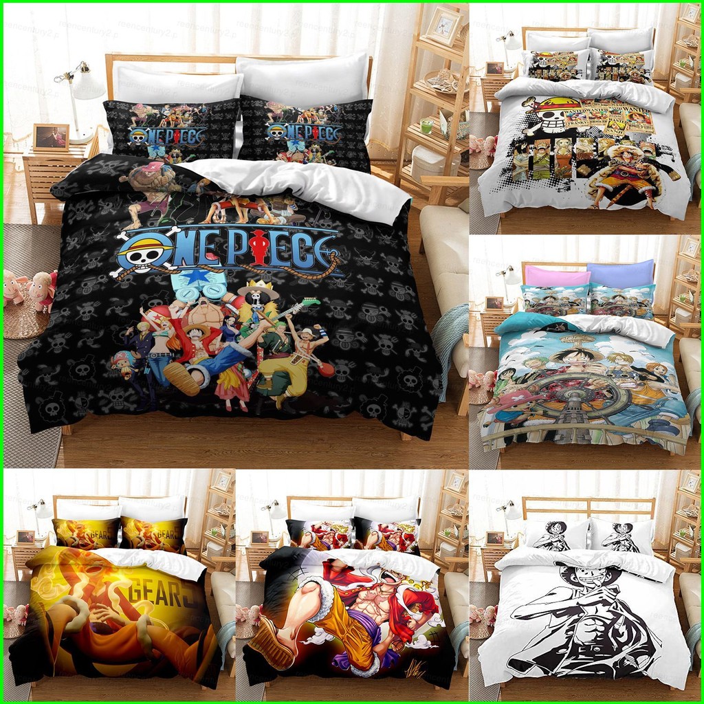 Yg Anime ONE PIECE Ga trải giường Vỏ chăn gối Bộ chăn ga gối chất lượng ...