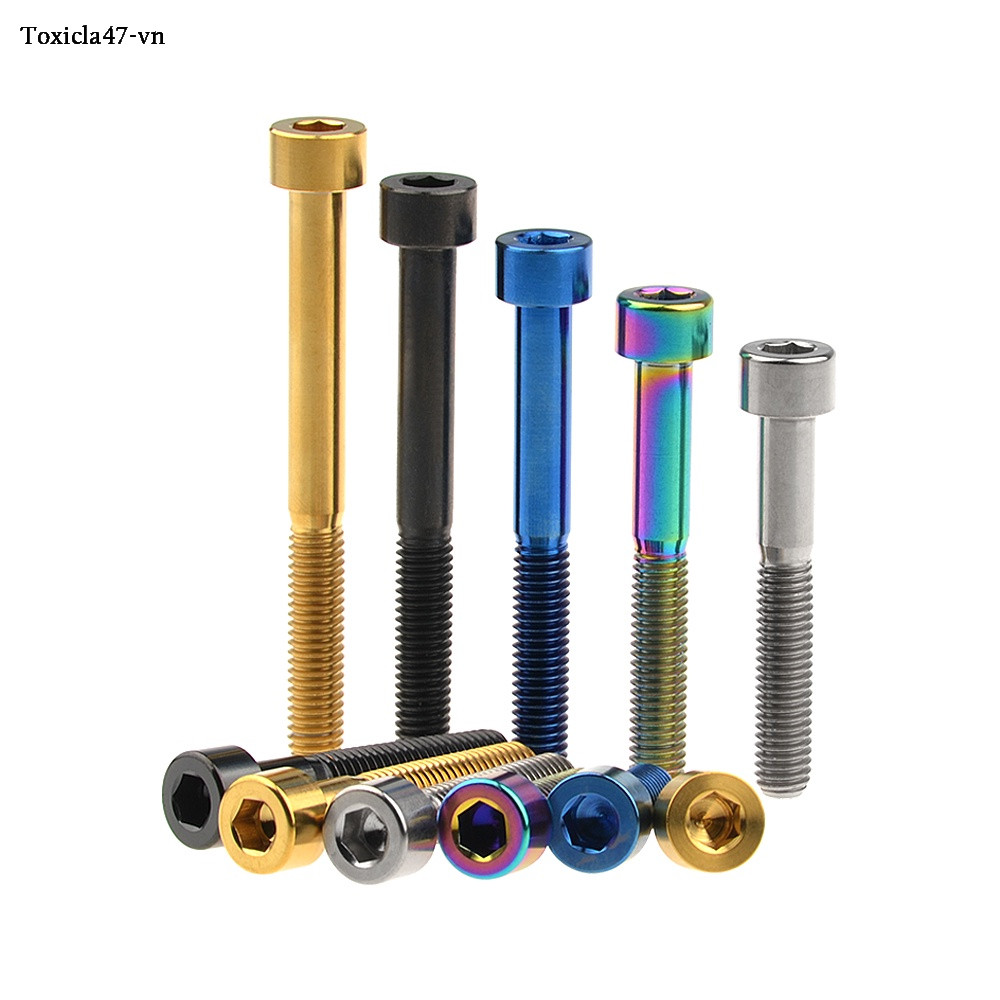 Ốc vít WANYIFA titan M6x50 55 60 65mm dành cho yên sau xe đạp leo núi ...