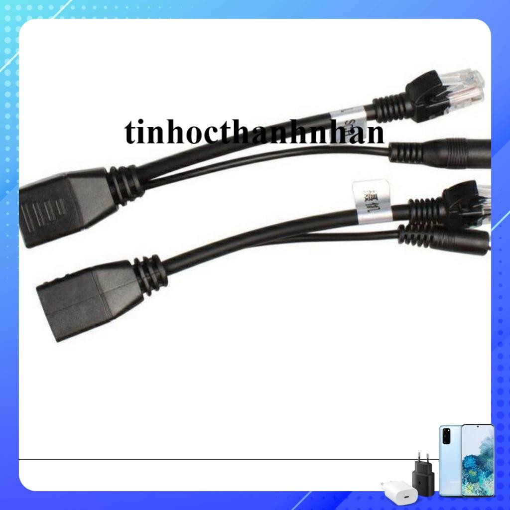 Combo 2 sợi Cáp chuyển POE cho Camera IP -Jack POE Cấp Nguồn Camera Cặp ...