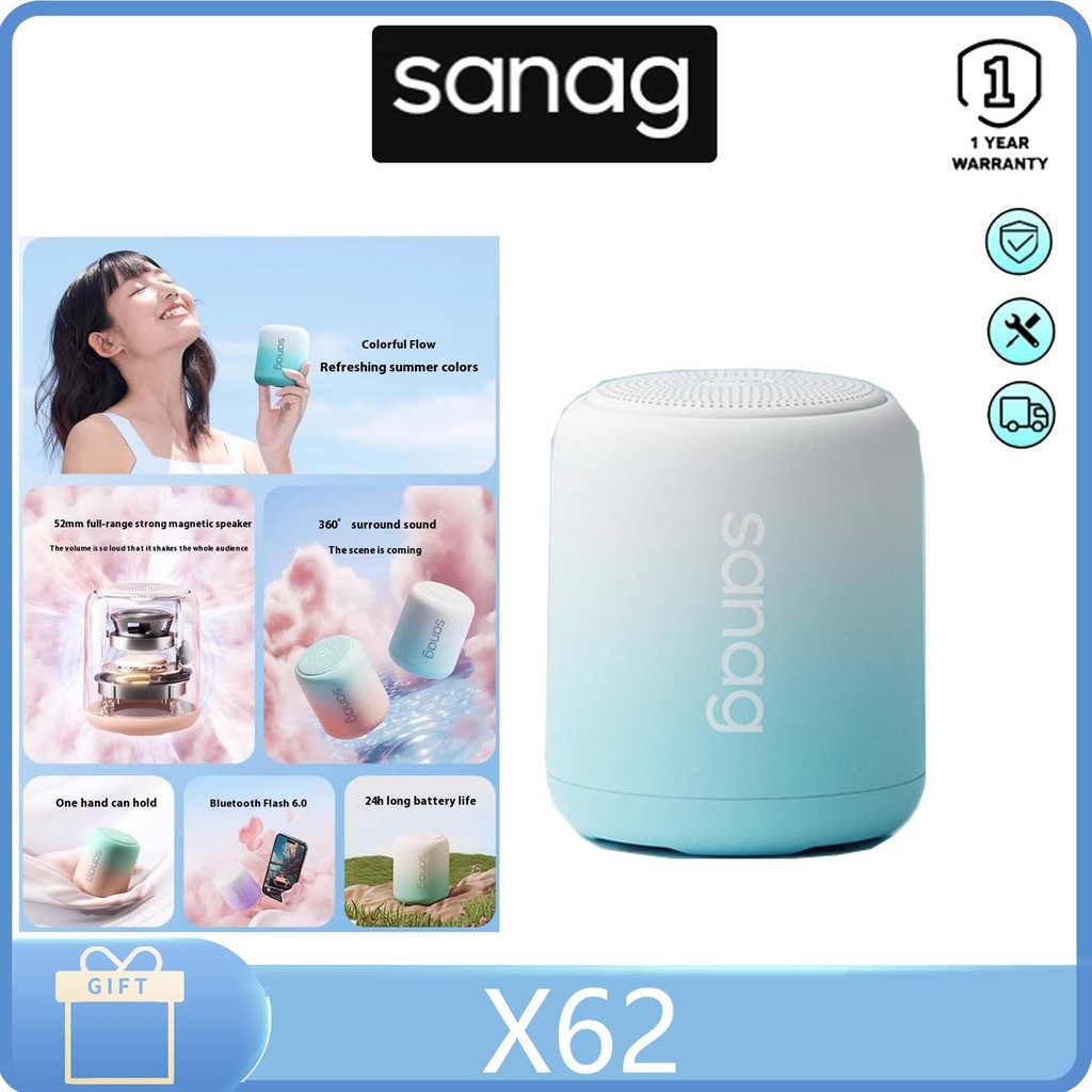 SANAG X6S Bluetooth Speaker Wireless small speaker subwoofer High sound quality home surround ...