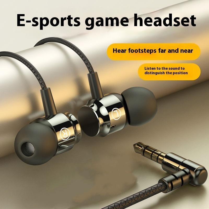 A08 Tai nghe có dây kim loại chất lượng cao 3.5mm HIFI Bass Tai nghe trong tai Âm nhạc thể thao ...