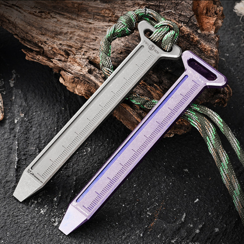Cnedc Hợp Kim Titan Đa Năng Pry Bar Cân 12CM Mini Crowbar EDC Pocket ...