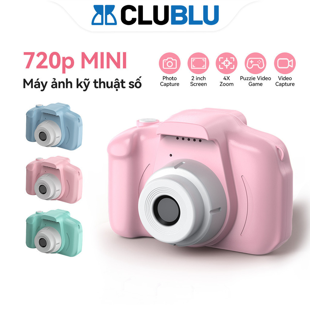 -CLUBLU- Máy Ảnh Mini Kỹ Thuật Số Digital Camera HD Hoạt Hình Dễ Thương ...
