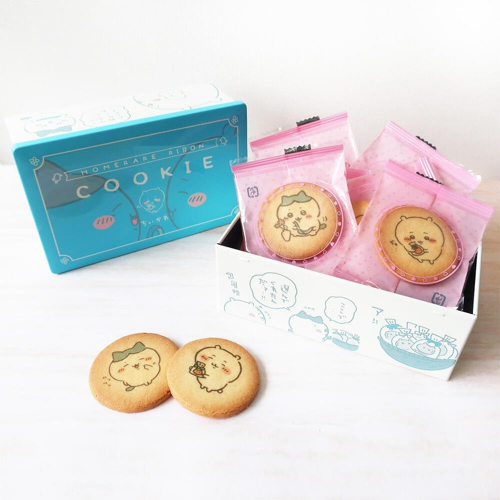 Chiikawa Praise Ribbon Cookie Tin Bánh quy trong 10 năm Chiikawa White ...