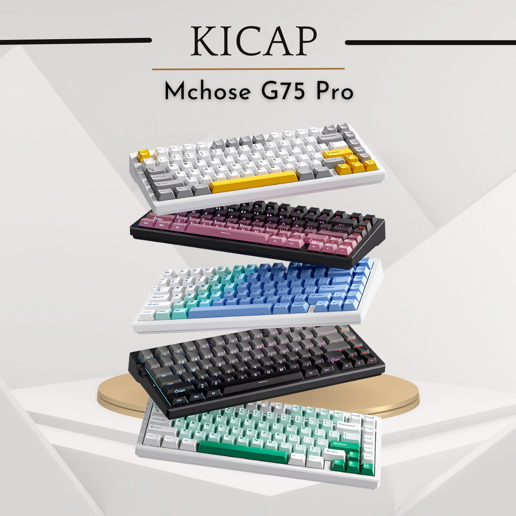 Bàn phím cơ Mchose G75 Pro | 3 mode, RGB, hotswap | Gasket mount | Âm ...