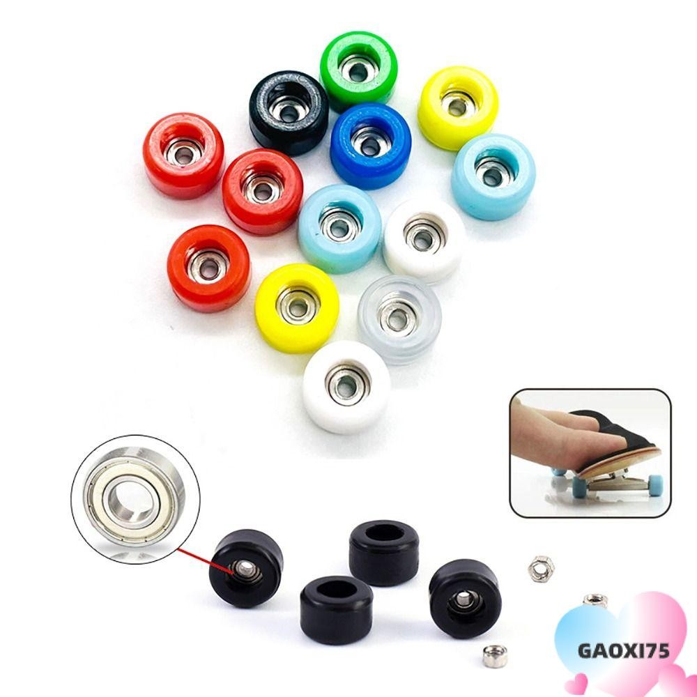 Gaoxi75 1 / 4 Chiếc Ngón Tay Bánh Xe, Mini Chuyên Nghiệp Mang Bánh Xe, Bền CNC PU + Kim Loại ...