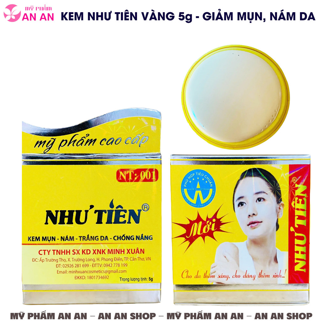 Kem Như Tiên vàng 4in1, dưỡng trắng giảm mụn, thâm nám 5gr - Hàng chính ...