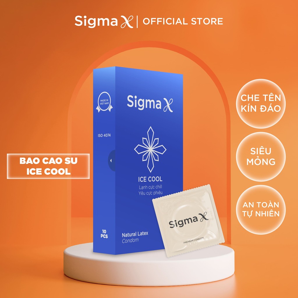 [Che Tên] Bao Cao Su Sigma X Ice Cool – Lạnh Cực Chill – Yêu Cực Phiêu ...