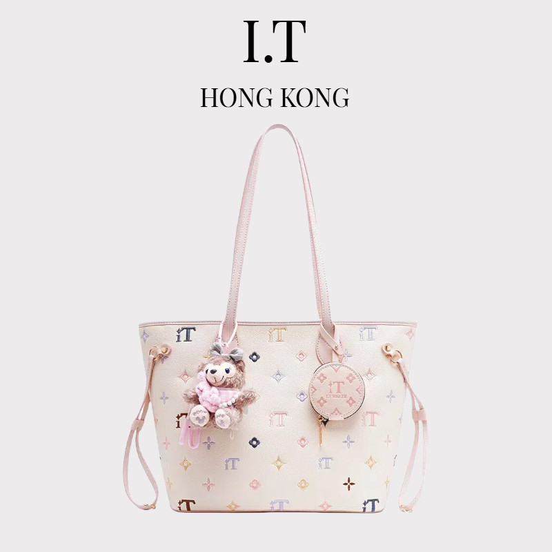 BORRY ROSA / IT Túi Tote gấu dễ thương màu hồng Du lịch hàng ngày Túi ...