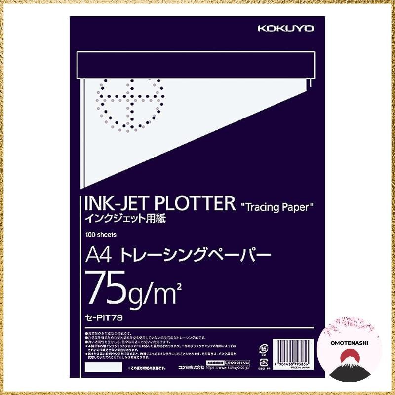 KOKUYO Inkjet Plotter Paper Tracing Paper A4 100 Sheets Set-PIT79 ...