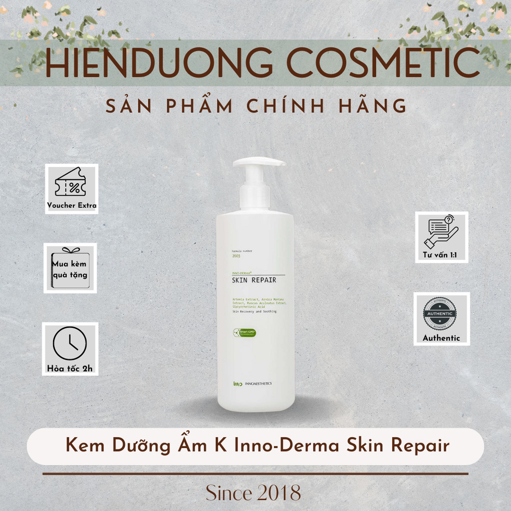 Kem Dưỡng Ẩm K Inno-Derma Skin Repair Fullsize 500g/Mẫu thử 100g ...