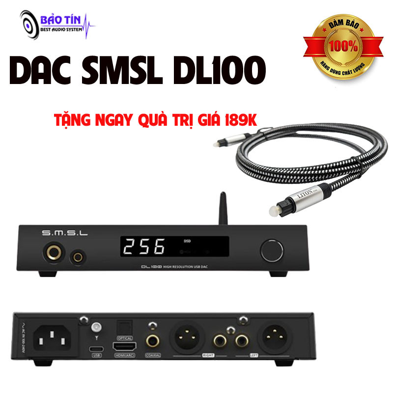 [Ảnh thật] [Chính hãng] Bộ giải mã âm thanh DAC SMSL DL100 32bit/768khz ...